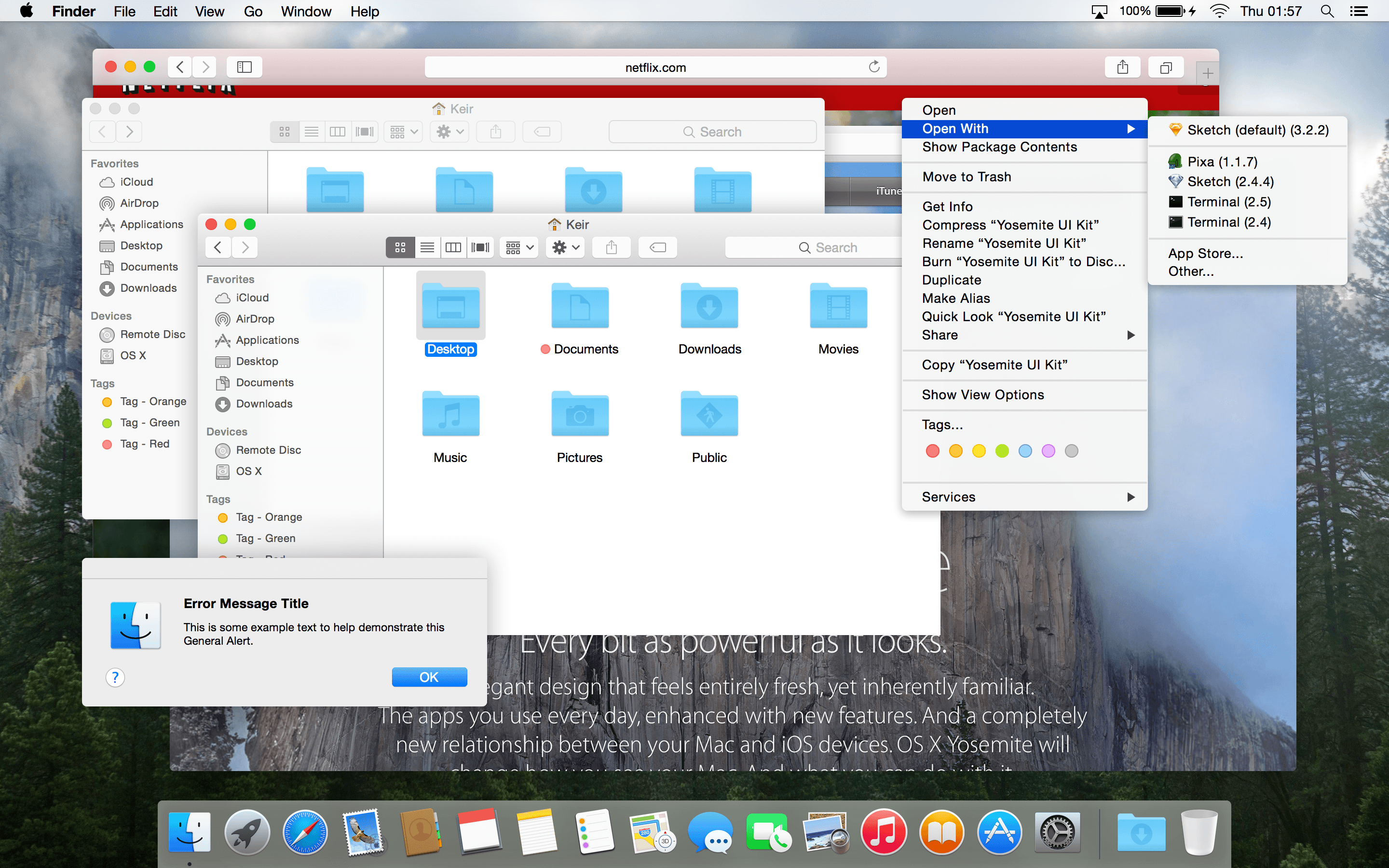 Apple Yosemite UI Kit Sketch Resource for Sketch Image Zoom Attachment ...